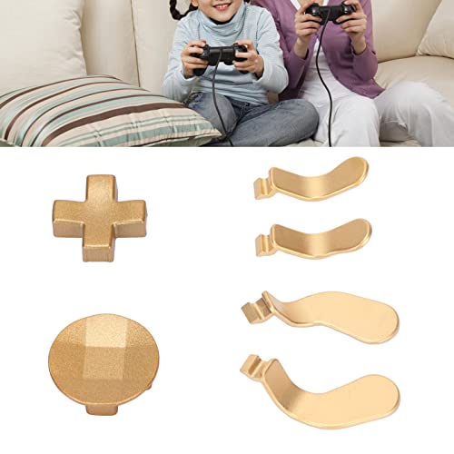 PUSOKEI Metal D-Pads, Stainless Steel Trigger Paddles and 2 Interchangeable D Pads, Gamepad Trigger Buttons Replacement for Elite Series 2 Controllers