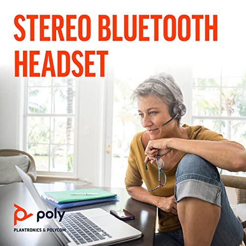 Poly - Voyager Focus 2 UC USB-C Headset (Plantronics) - Bluetooth Dual-Ear (Stereo) Headset with Boom Mic - USB-C PC/Mac Compatible - Active Noise Canceling - Works with Teams, Zoom (Certified) & More