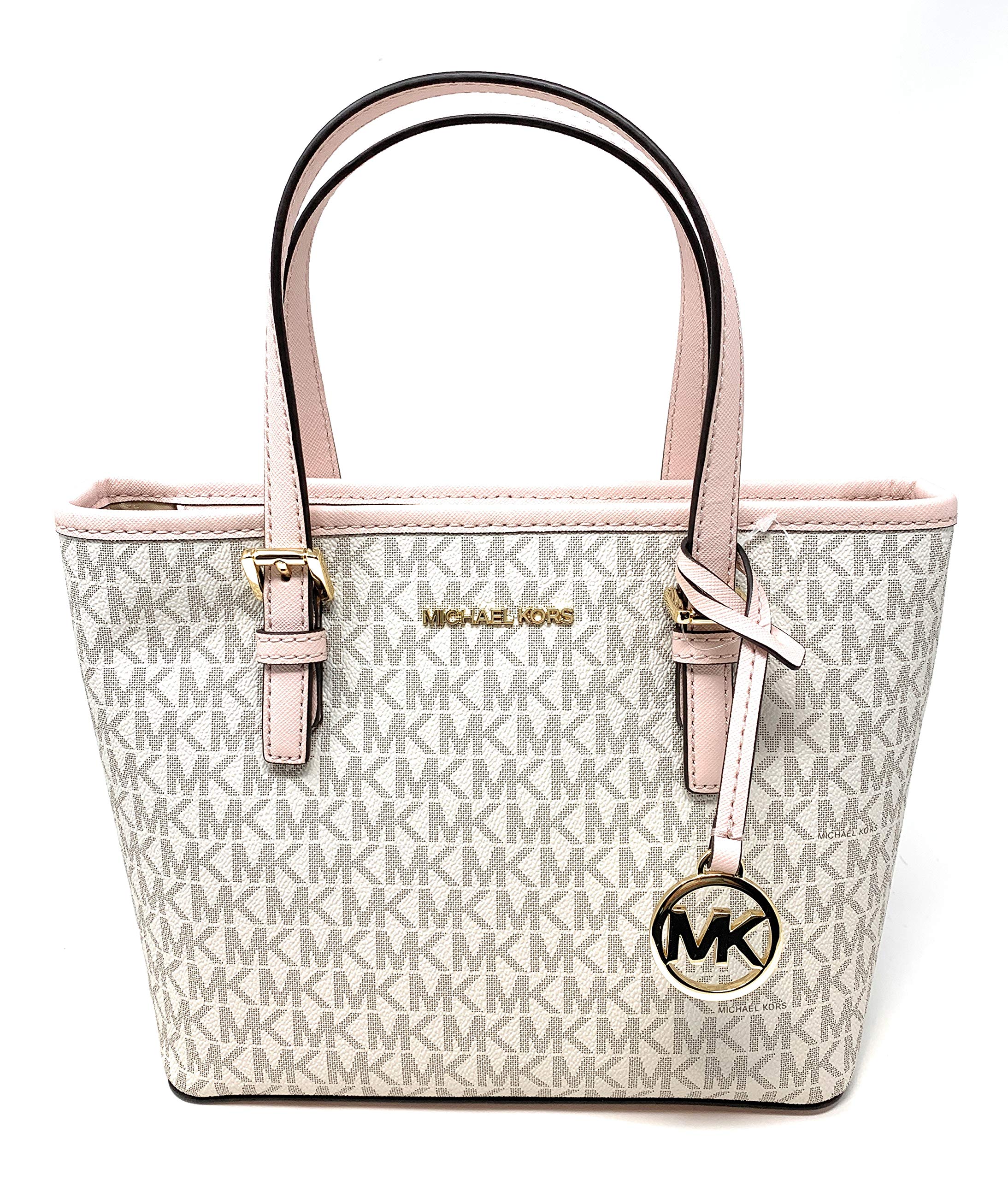 Michael Kors XS Carry All Jet Set Travel Womens Tote Powder Blush PVC