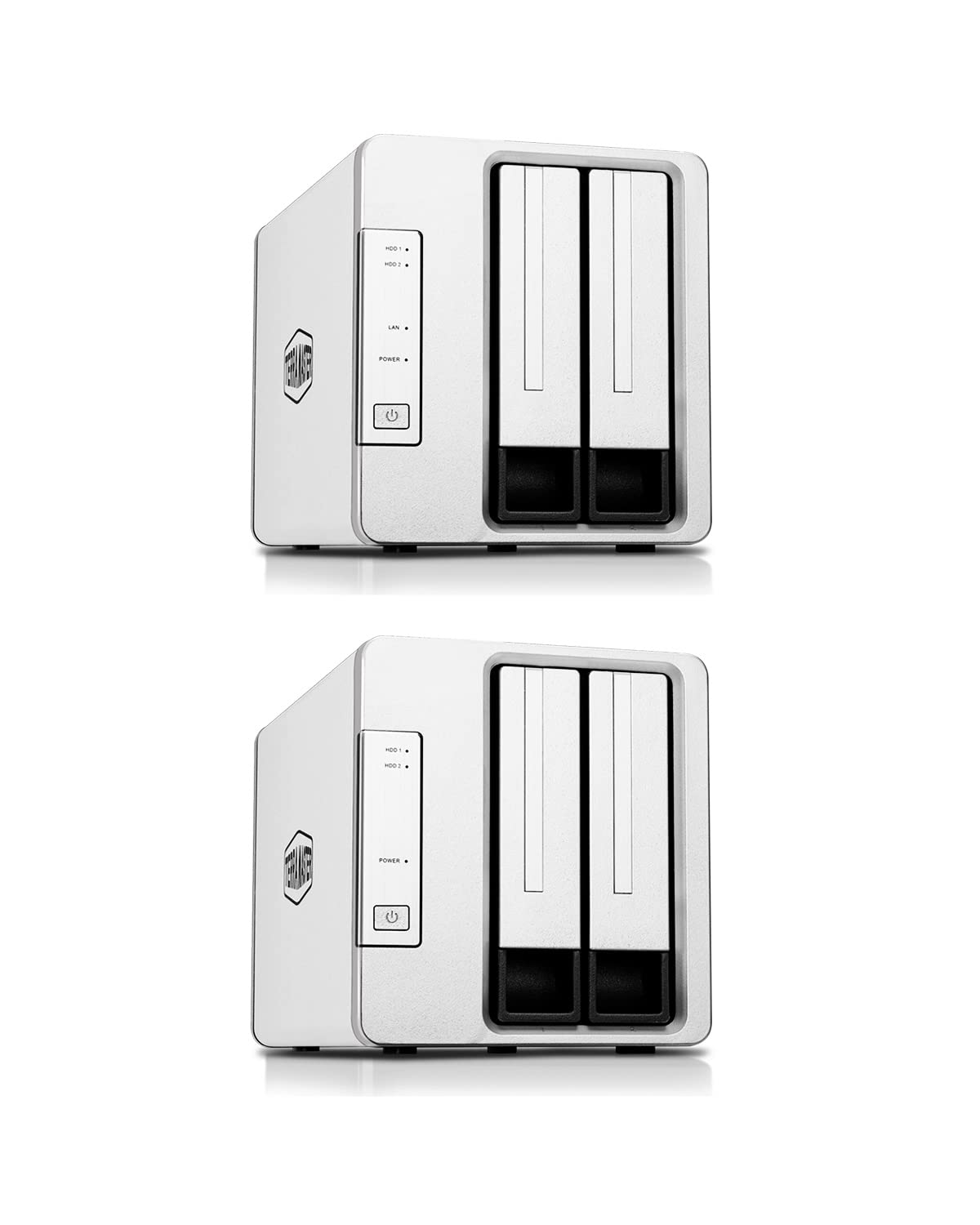 TERRAMASTER F2-210 NAS 1GB Quad Core & 2Bay USB3.1 Enclosure D2-310 RAID Storage External HDD Dock, Expand The Capacity of Network Attached Storage NAS Server