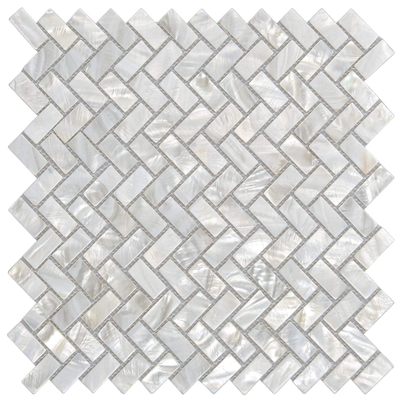 LONGKING Mother of Pearl Tiles, Decorative Tiles (1 Tile)