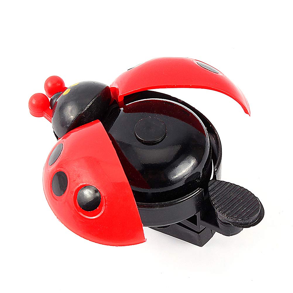 Ladybug Bike Bell, Clear Loud Sound Bell Ring Warning Bell for Children Toddler Outdoor Fun