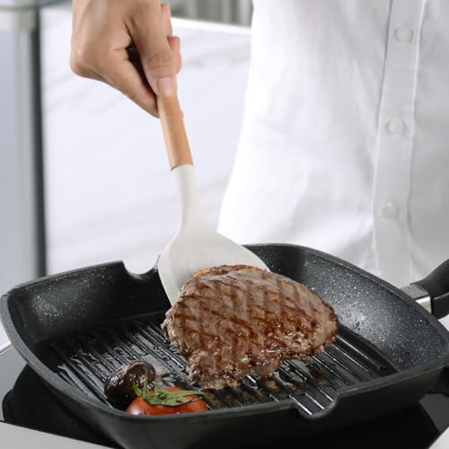 LMMDP Kitchen Utensil Sets Non-Stick Long Shank Matter Mixture Shovel Dinnerware