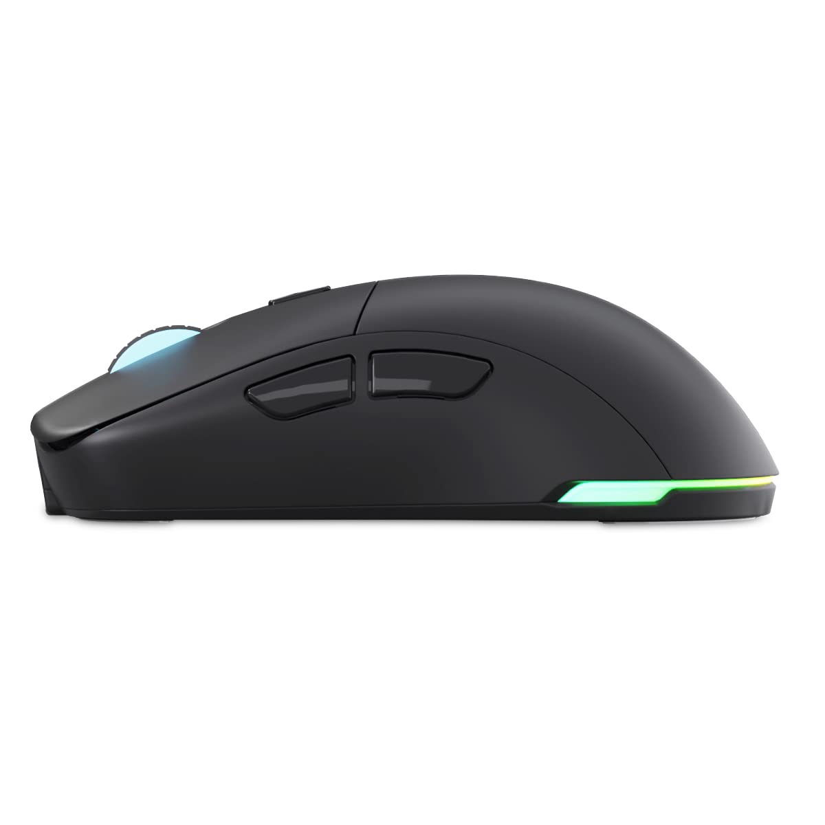 PWNAGE Ultra Custom Wireless Symm 1 Gen 2.0 - Black Ultra Lightweight Honeycomb Design Gaming Mouse 3370 Sensor - PTFE Skates - 6 Buttons - Custom Weight 74G (Black, Solid Sides)
