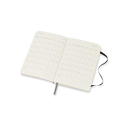Moleskine 12 Month 2021 Weekly Planner, Soft Cover, Pocket (3.5" x 5.5") Black