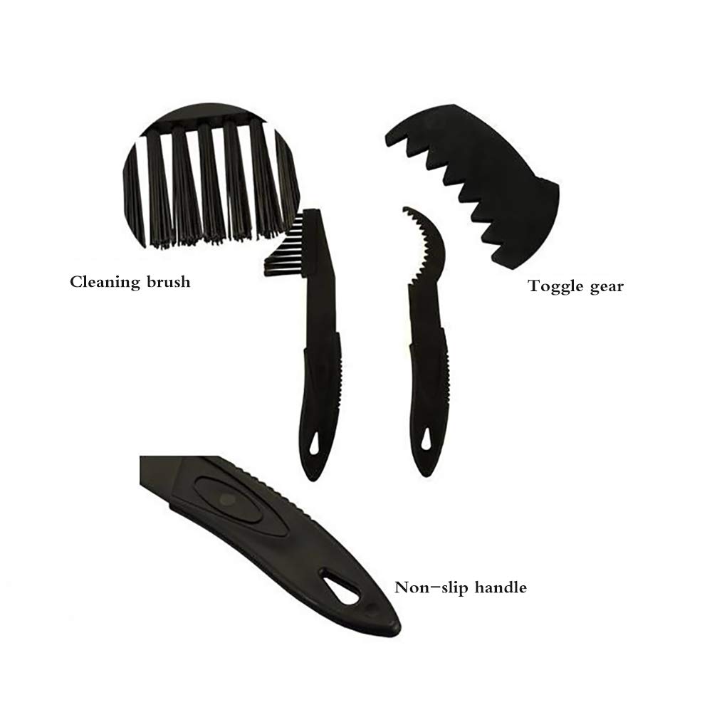 Moontie Bike Chain Cleaning Kit Brushes Bicycle Washing Tools, Mountain Bike