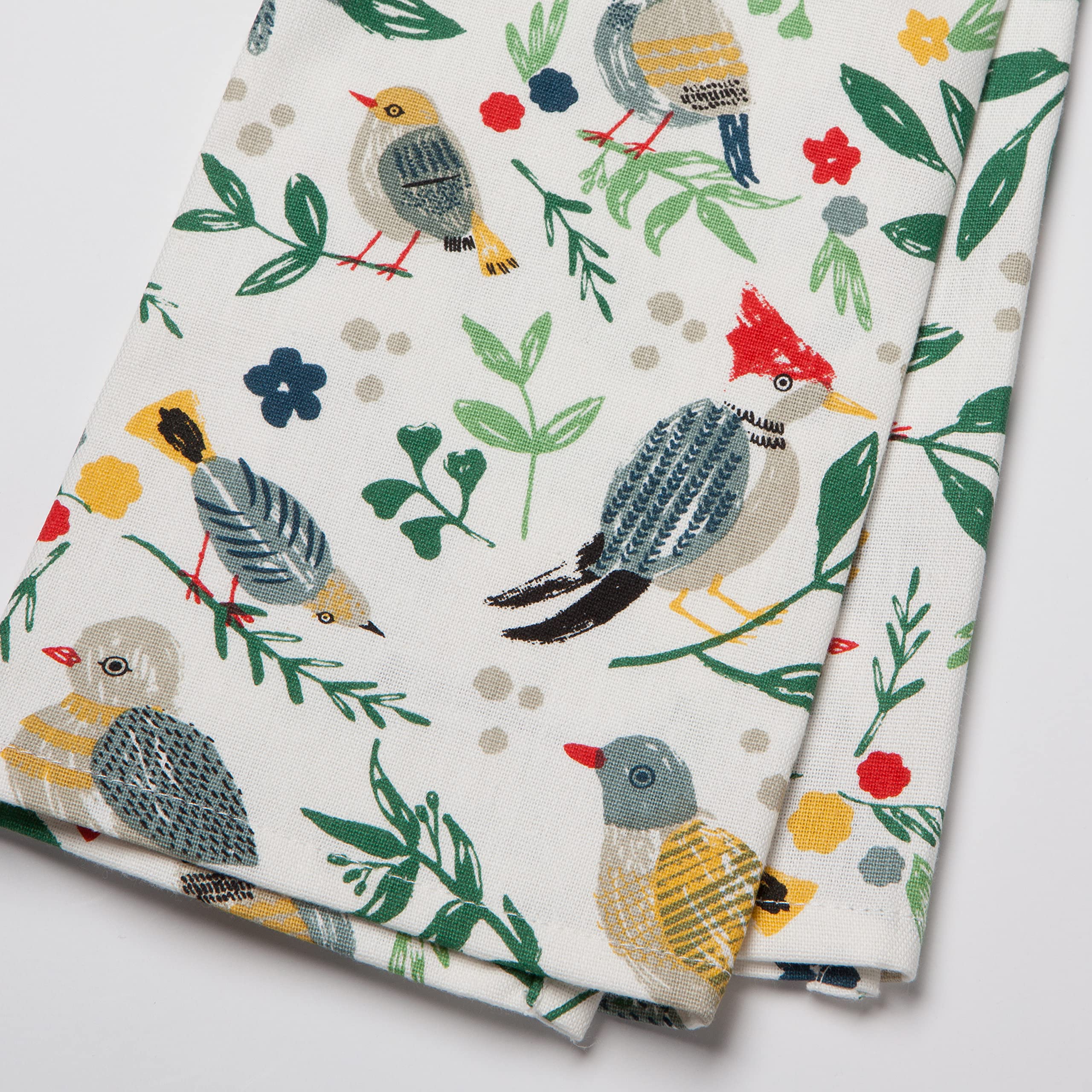 Now Designs Printed Kitchen Towel, Flock Together Small