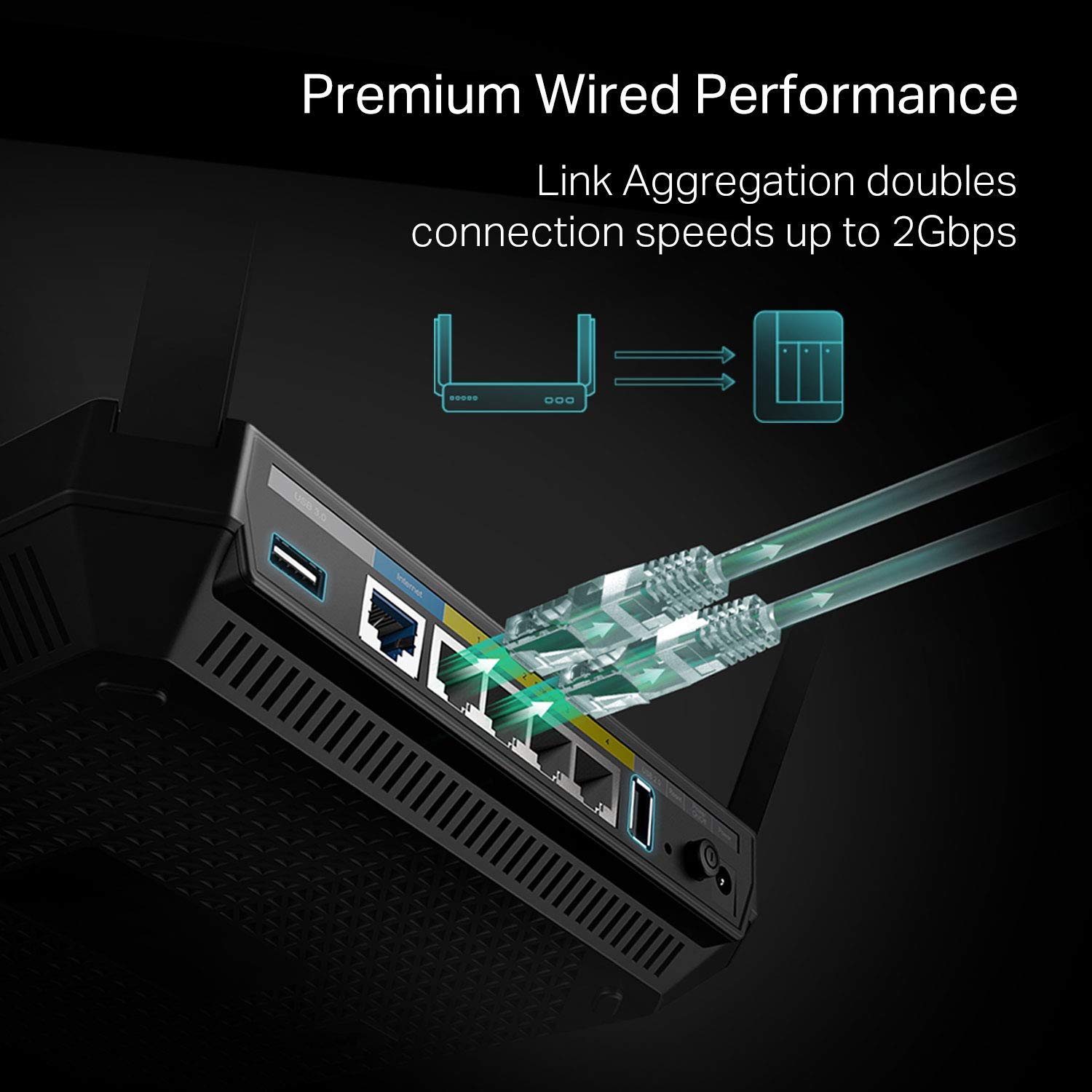 TP-Link AC4000 Tri-Band WiFi Router (Archer C4000) -MU-MIMO, VPN Server, 1.8GHz CPU, Gigabit Ports, Beamforming, Link Aggregation