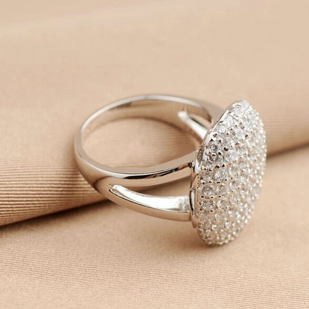 Ringcrown Film Rings Bella's Ring White Gold Plated Cz Women Wedding Ring Engagement Ring