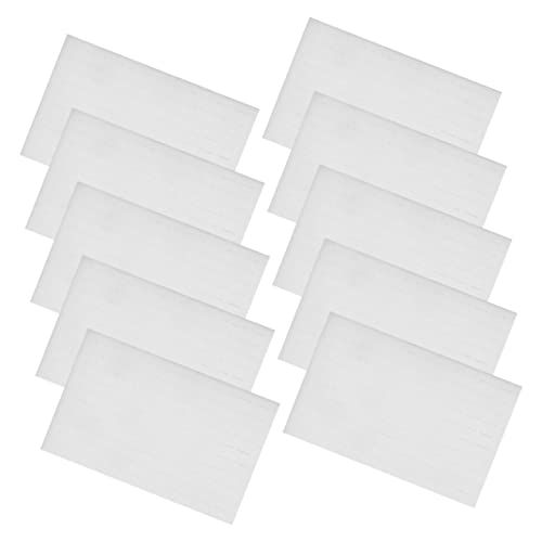 OKUMEYR 10pcs jewelry box pad showcase display for selling ear stud holder necklace foam insert drawer ring organizer earrings showcase trays earrings insert foam pad velvet sponge white
