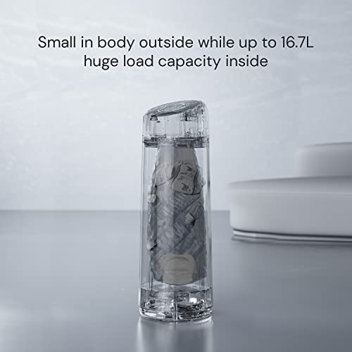 TOWNEW TT Diaper Pail, 4.4 Gallon Diaper Trash Can with Lid, Smart Garbage Can with self-Sealing and self-Changing, Automatic Trash Can for Baby Nursery, Refill Ring and Activated Carbon Bag Include