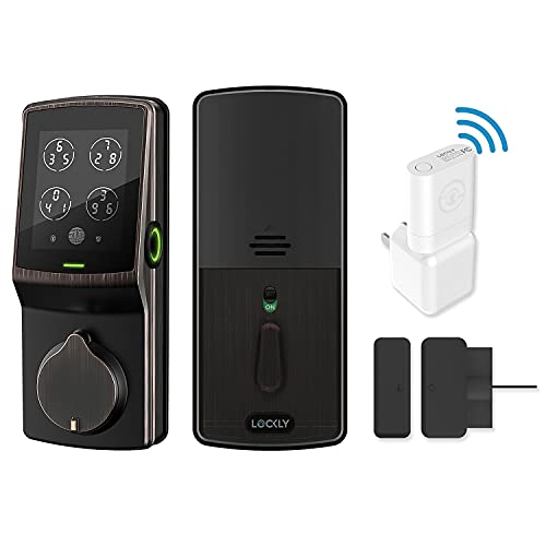 Lockly Secure Pro, Wi-Fi Smart Deadbolt, Keyless Entry Door Lock, PIN GenieĀ® Keypad, 3D Biometric Fingerprint Sensor, Auto Lock - Venetian Bronze (PGD728WVB)