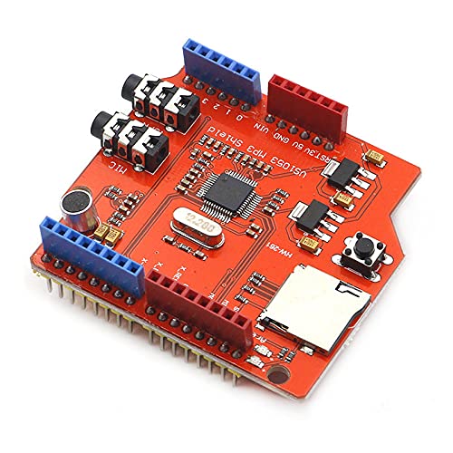 VS1053 VS1053B Stereo Audio MP3 Player Shield Record Decode Development Board Module with TF Card Slot for Arduino