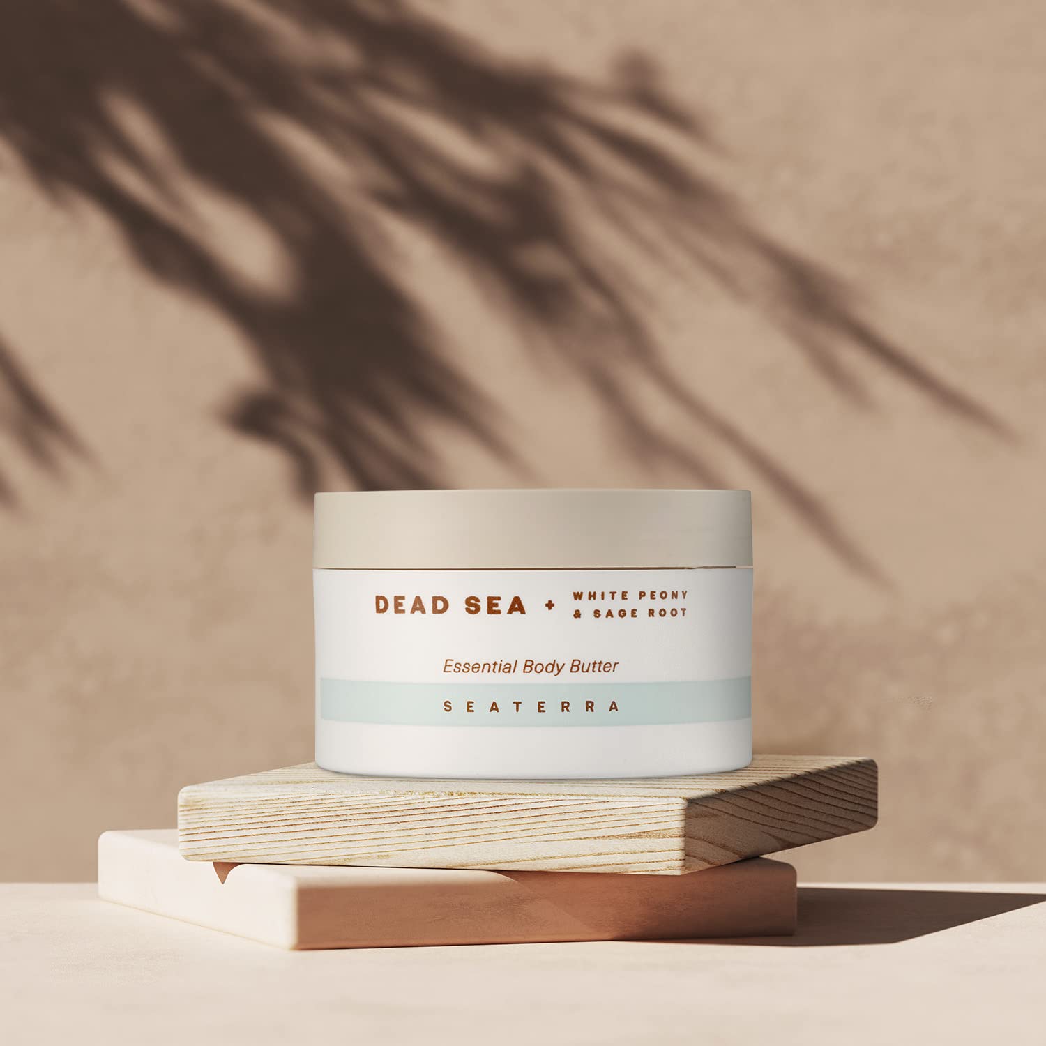 SEATERRA Body Butter - Enriched with Shea Butter, Dead Sea Plus White Peony and Red Sage Root. 97% Natural Ingredients, Vegan, 200 ml / 6.7 fl. Oz.