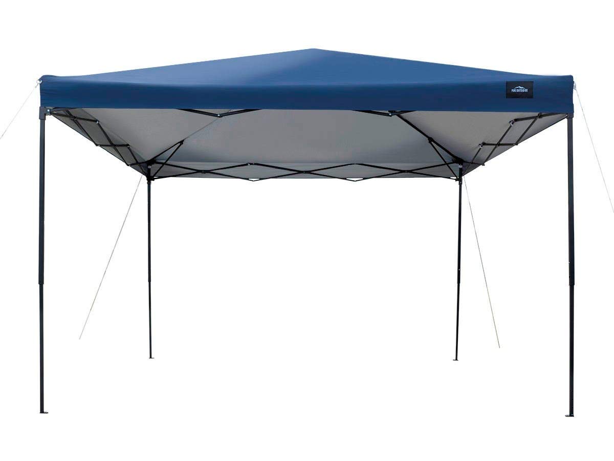 Monoprice 10 x 10 Feet Pop Up Canopy - Navy Blue, 500D Polyester Canopy Cover, UPF50+, Waterproof, for Backyard BBQs, Camping, Tailgate, Sporting Events, Beach - Pure Outdoor Collection, Large