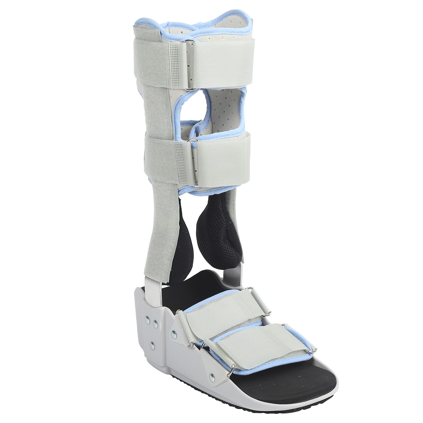 Orthopedic Walking Boot, Adjustable Breathable Ankle Protective Fracture Boot, Comfortable Air Walker Brace with Open Toe Design for Injured Foot, Ankle Sprain, Broken Toe, Ligament Injuries