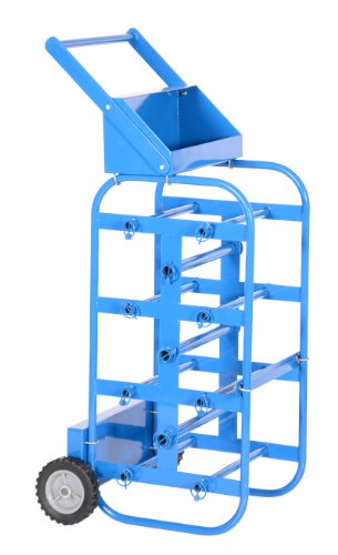 Vestil WIRE-D-E Steel Economy Wheel Wire Reel Caddy, Blue, 17-3/4" Width, 43-1/4" Height, 19-1/2" Depth, 150 lbs Capacity