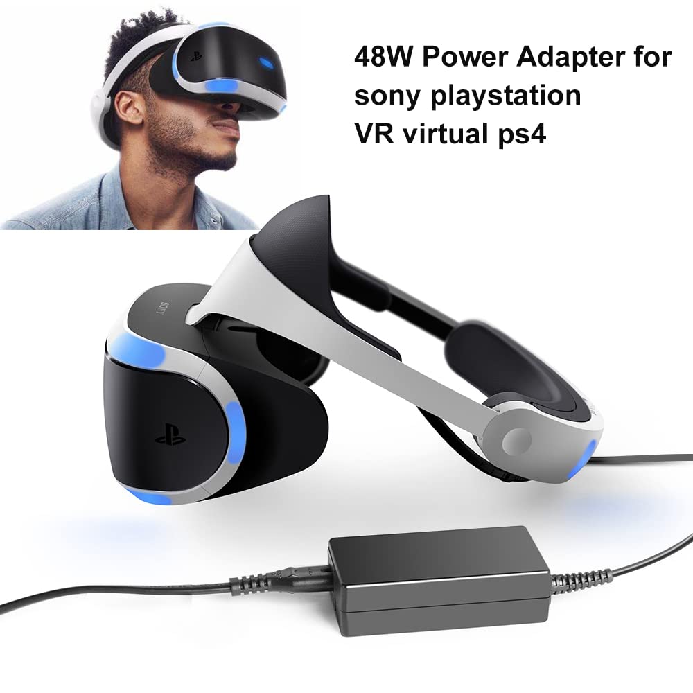 TAIFU 12V 3A AC/DC Adapter Repalcement for Sony PlayStation VR Virtual Reality Headset Sony PS4, PlayStation 4 PSVR PSVR2 CUH-ZAC1 CUH-ZVR2 CUH-ZVR1 ADP-36NH A EVI-D100 SQN36W12P-04 Power Supply Cord