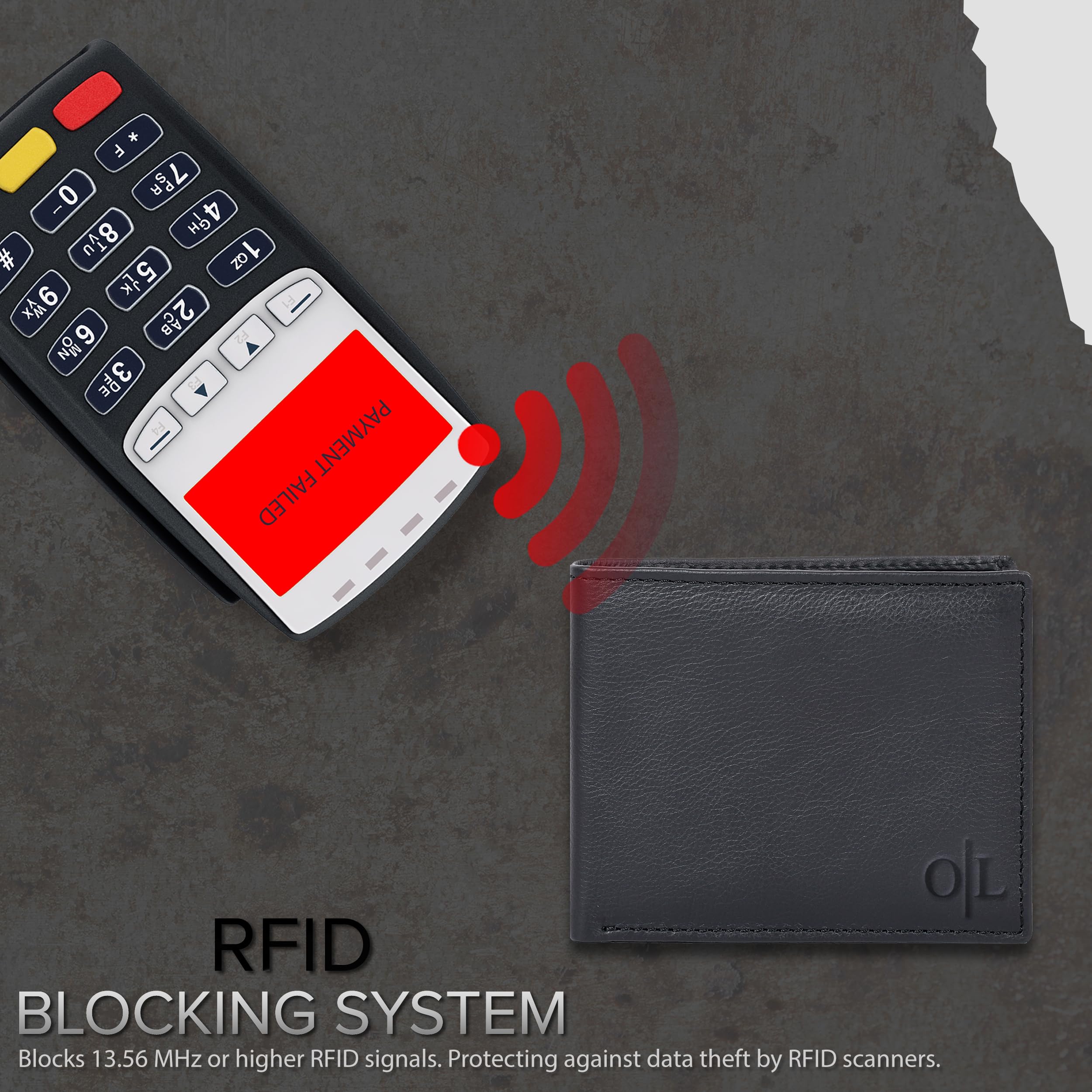 Mens slim Wallets | Billfold | 1 ID Windows | Black | Multiple Credit Card slots | Gifts for men | Soft genuine leather