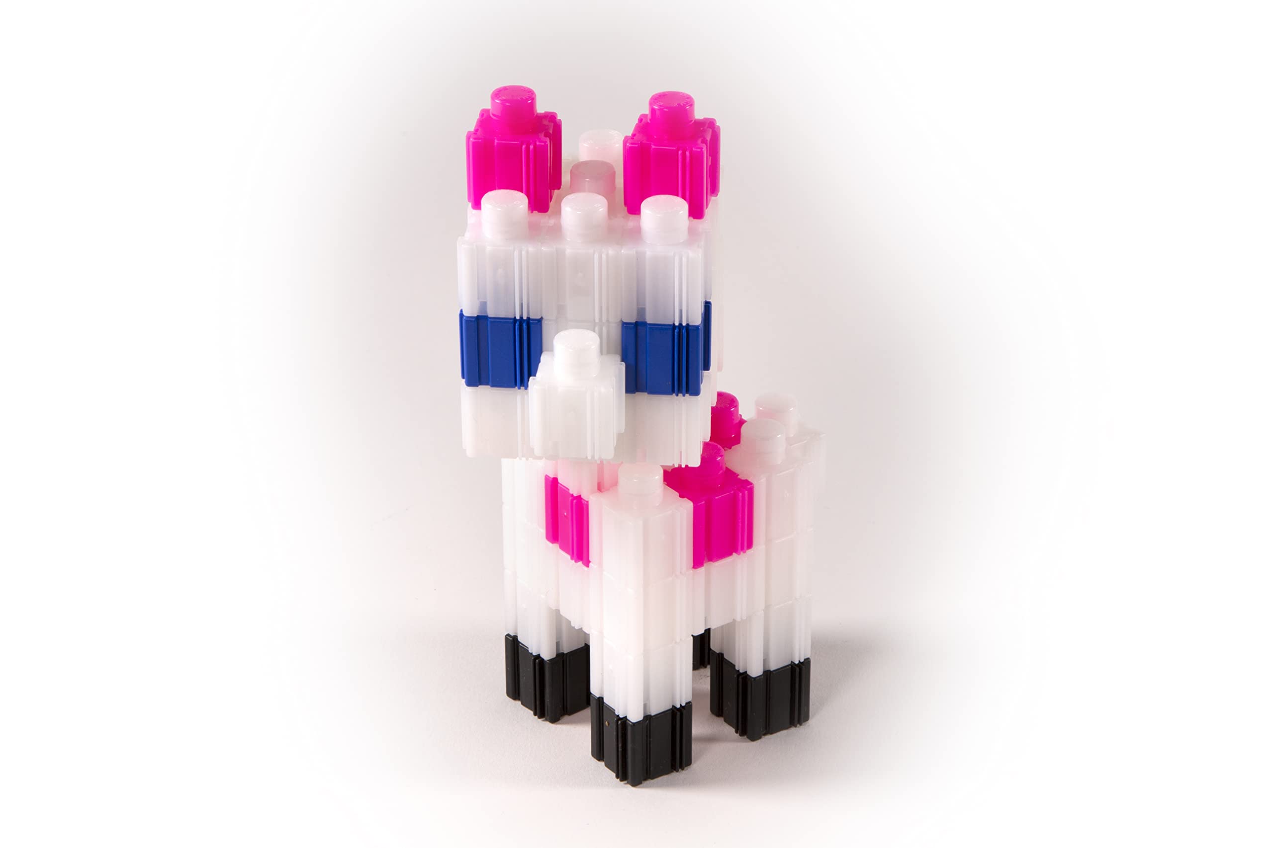 Snapo Pixels 150pcs Blocks 7 Years and Up - Six-Sided Interlocking Pixel Assembly Blocks to Build Creatures and Objects - Unisex STEM Toys for 7-Year-Old Boys and Girls (150pcs)