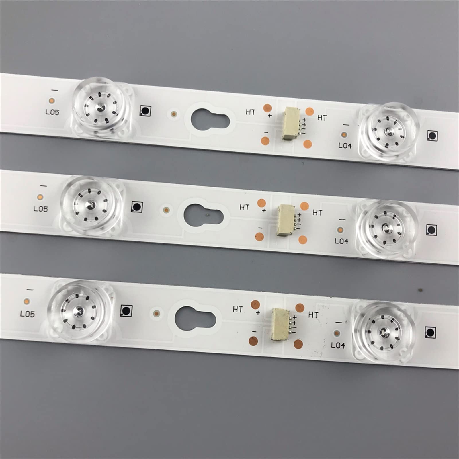 LAZIRO L40P1A-F Light Bar TOT-40D2900-3X8-3030C YHA-4C-LB4008-YH07J Total Length 69CM 3 Light Bars Compatible with TCL TV Light Strip