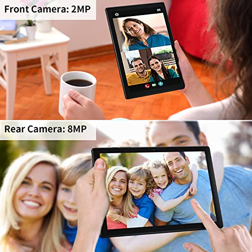TPZ Tablet 10.1 inch, Android 10.0 Tablets, 32GB ROM, 128GB Expansion, Wi-Fi, Google Certified, HD Large Touchscreen, Front+Rear Camera, Bluetooth, 6000mAh - 2PCS
