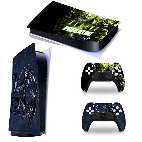 Monster Space - PS5 Standard Edition Skin Console - PS5 Standard Edition Controller Skin Cover Vinyl Decal Protective