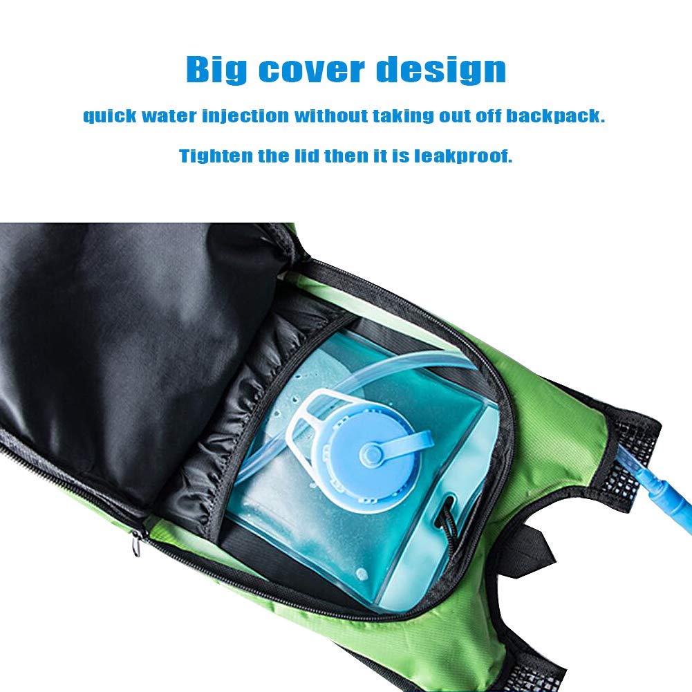 LOCAL LION Hydration Bladder, 2 Liter Leak Proof Water Bag BPA Free Water Reservoir Hydration Pack Replacement