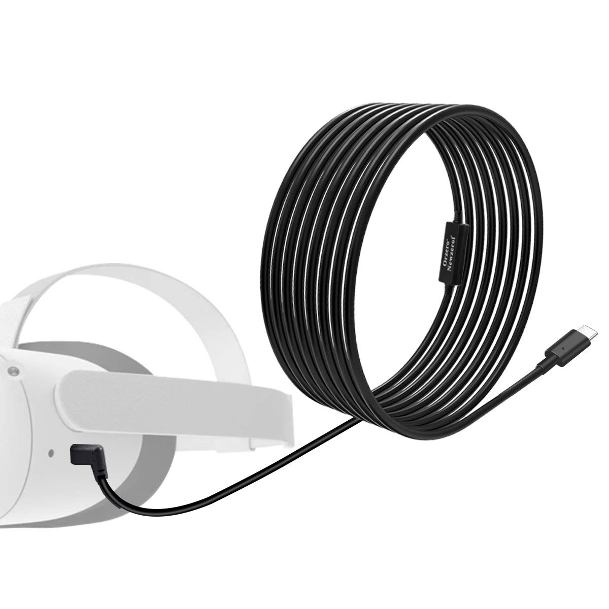 Orzero Total 6M / 20Ft Type C Stable Data Cable Compatible for Quest 2, Quest Link Steam VR, Extension Cable with Relay Amplifier Chip and USB 3.2 Gen 1 Cable(Cable Only)