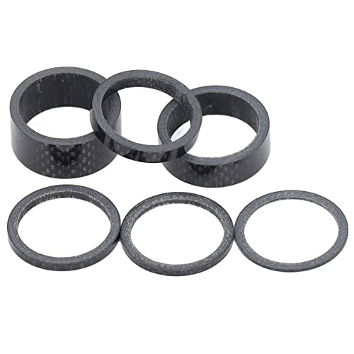 Raguso Bike Front Fork Stem Spacer, Bicycle Headset Spacer Impact Resistant Fine Texture Smooth Edges Lightweight for Road Bikes