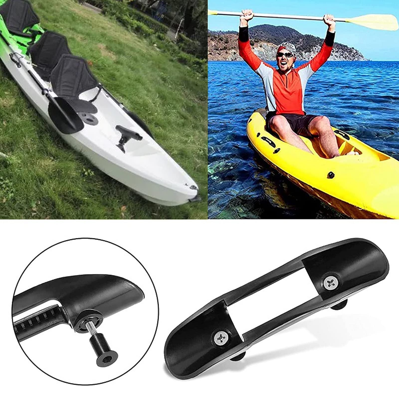 OUKENS Paddle Board Traction Rope, Kayak Canoe Paddle Safety Rope Holder Clip Boat Mount Kit Modified Repairing Accessory
