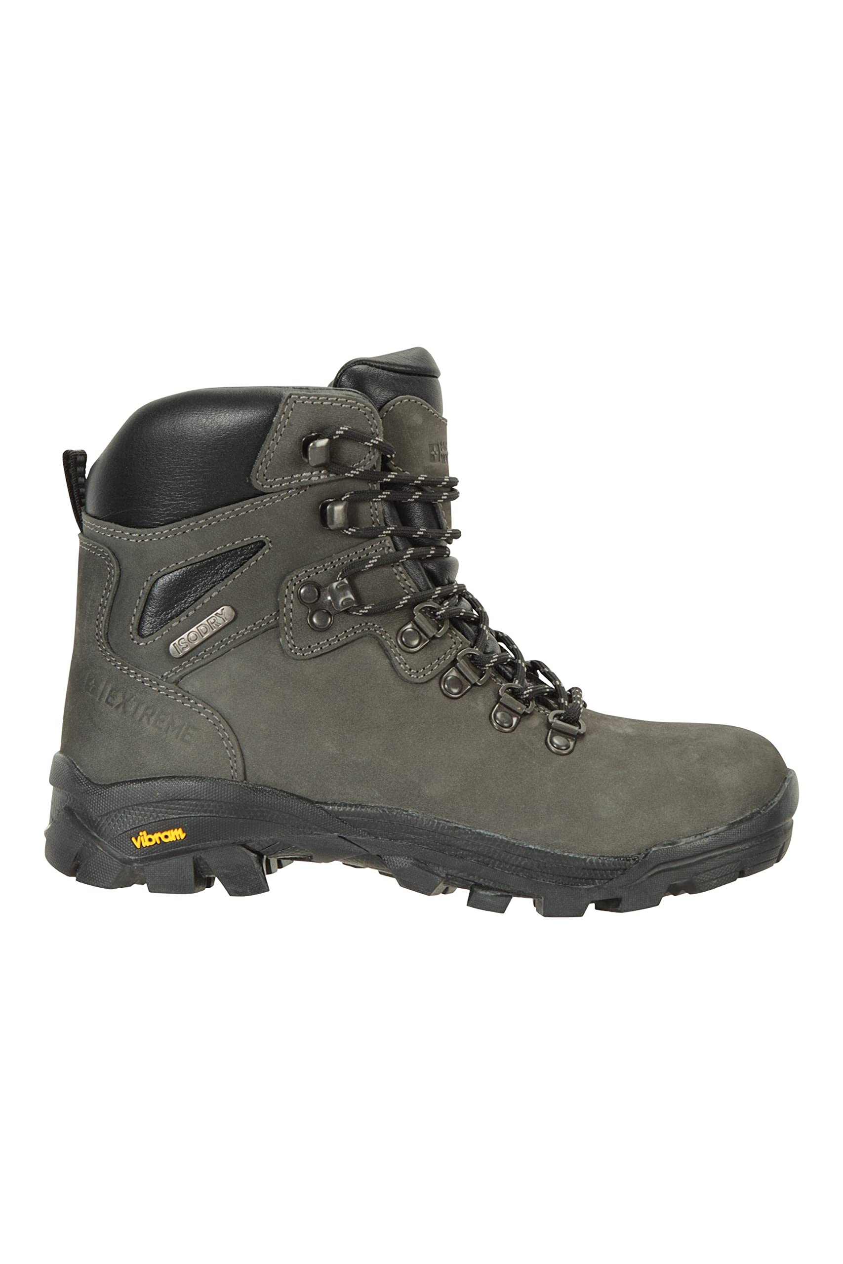 Mountain Warehouse Odyssey Extreme Womens Waterproof Vibram Hiking Boots Grey Womens Shoe Size 8 US