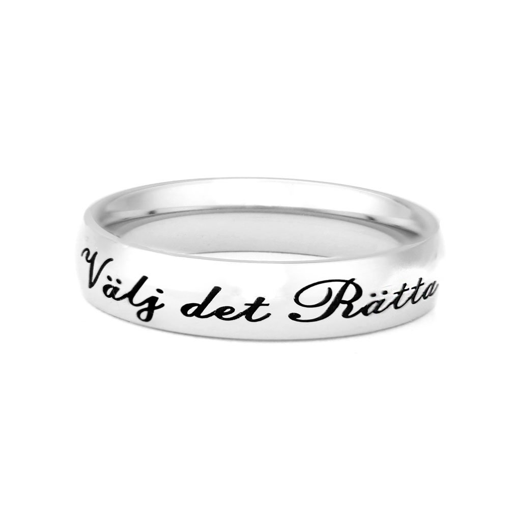 LDS CTR Ring - Swedish Choose the Right Ring - Narrow Band