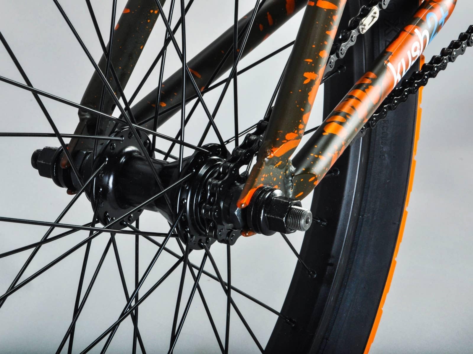 Mafiabikes Kush 2+ 20 inch BMX Bike Orange Splatter