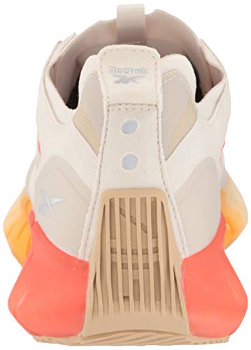 Reebok Women's Zig Kinetica Horizon Cross Trainer, Alabaster/Utility Beige/Carotene, 9