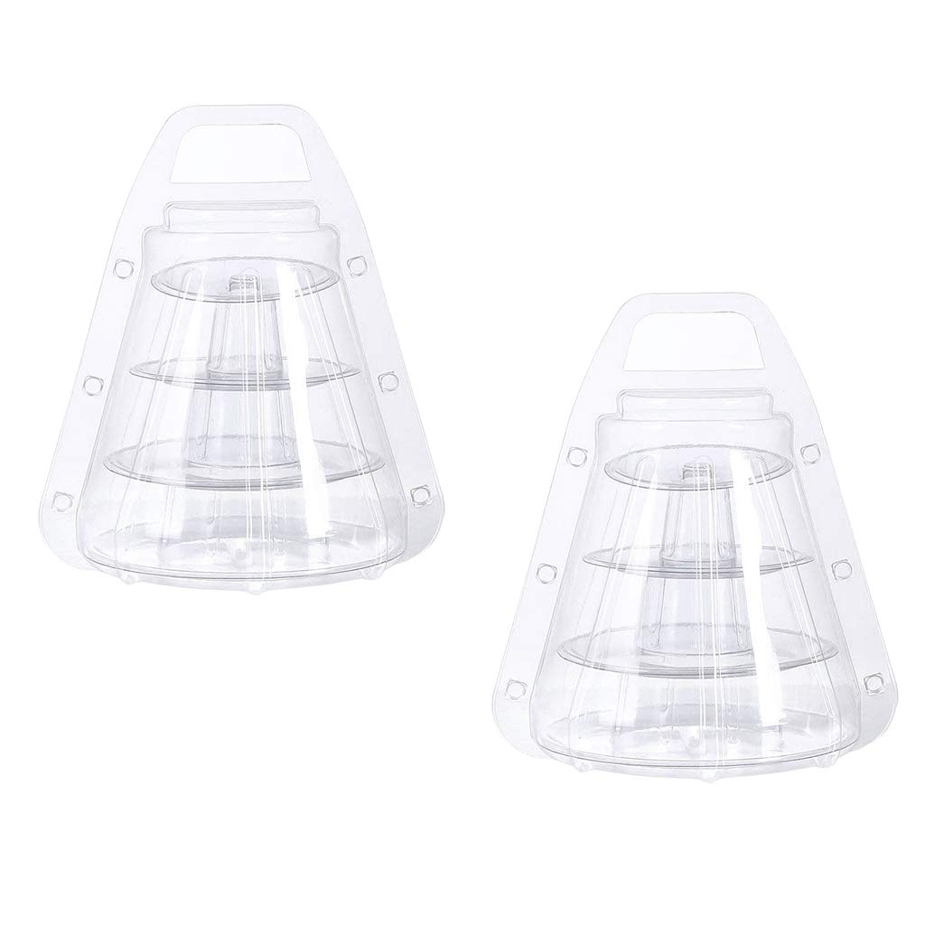 SM SunniMix 2pcs Tier Lightweight Macaron Tower Display Carrying Case
