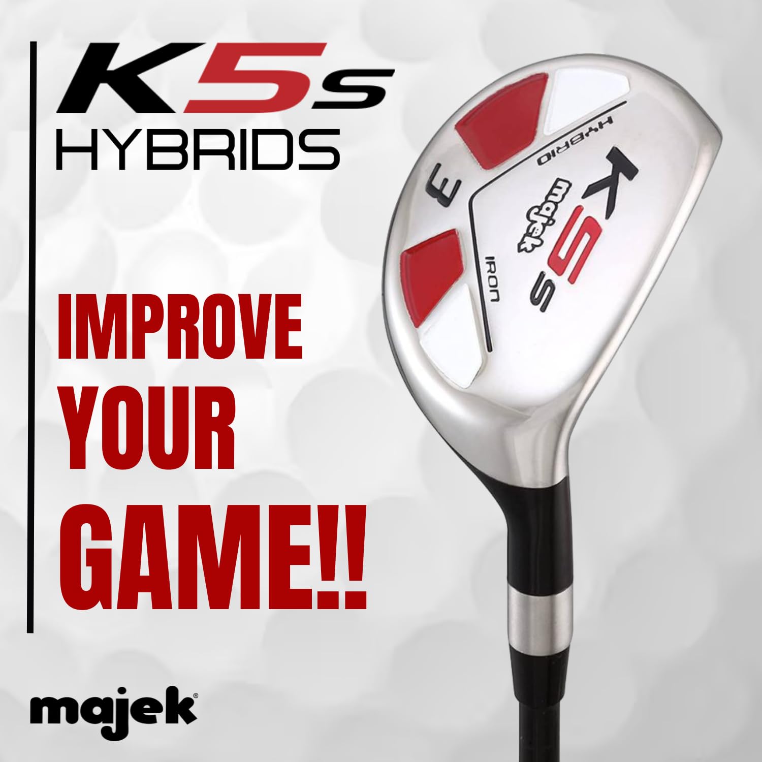 Majek Golf Senior Lady #3 Hybrid Lady Flex Right Handed New Utility L Flex Club