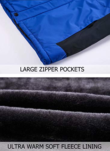 MAGCOMSEN Mens Winter Coats Waterproof Jackets for Men Fleece Jacket Men Warm Ski Jacket Men Snow Jacket Men Snowboarding Jackets Hunting Jackets Raincoats
