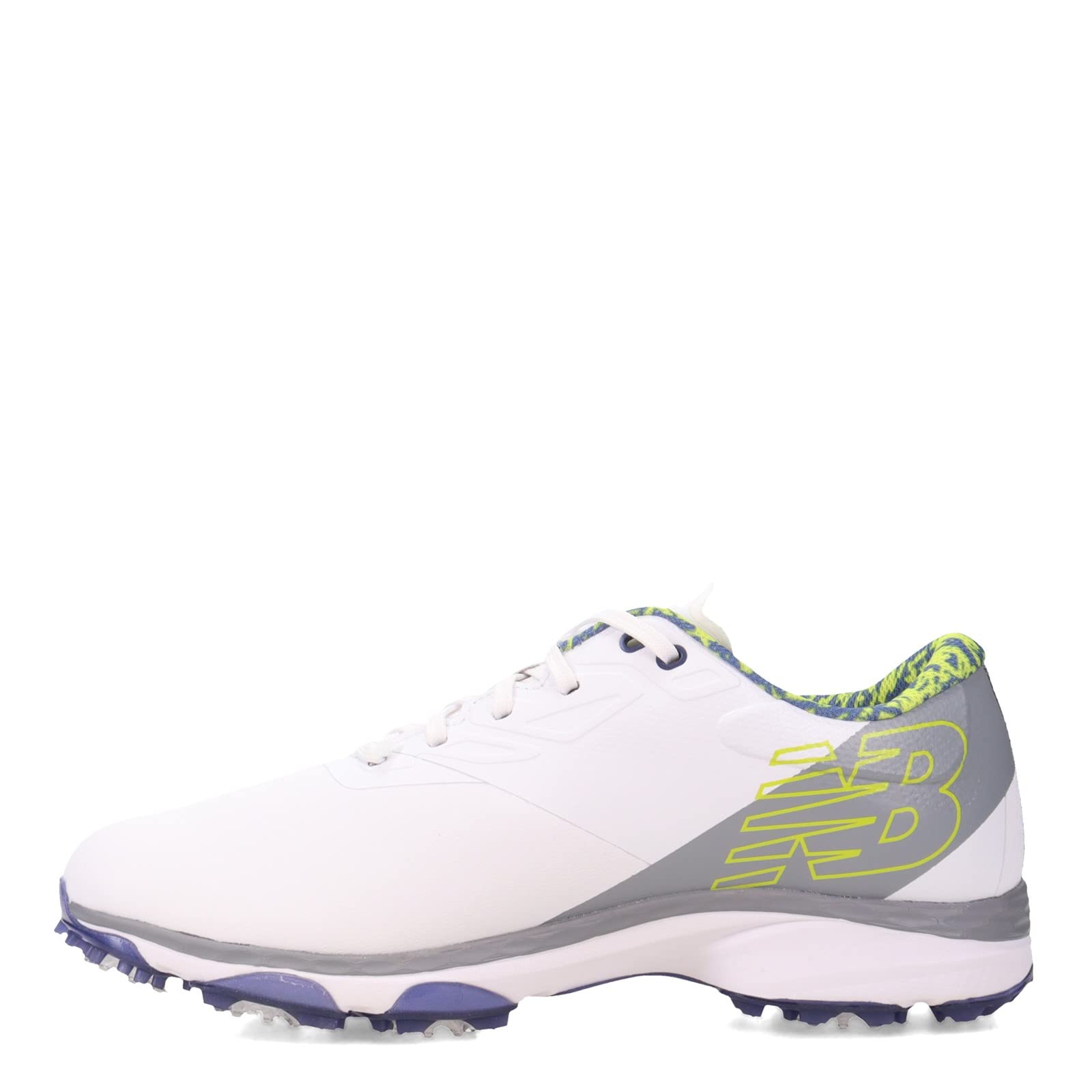 New Balance Men's Fresh Foam X Defender Golf Shoe, White/Grey, 10.5