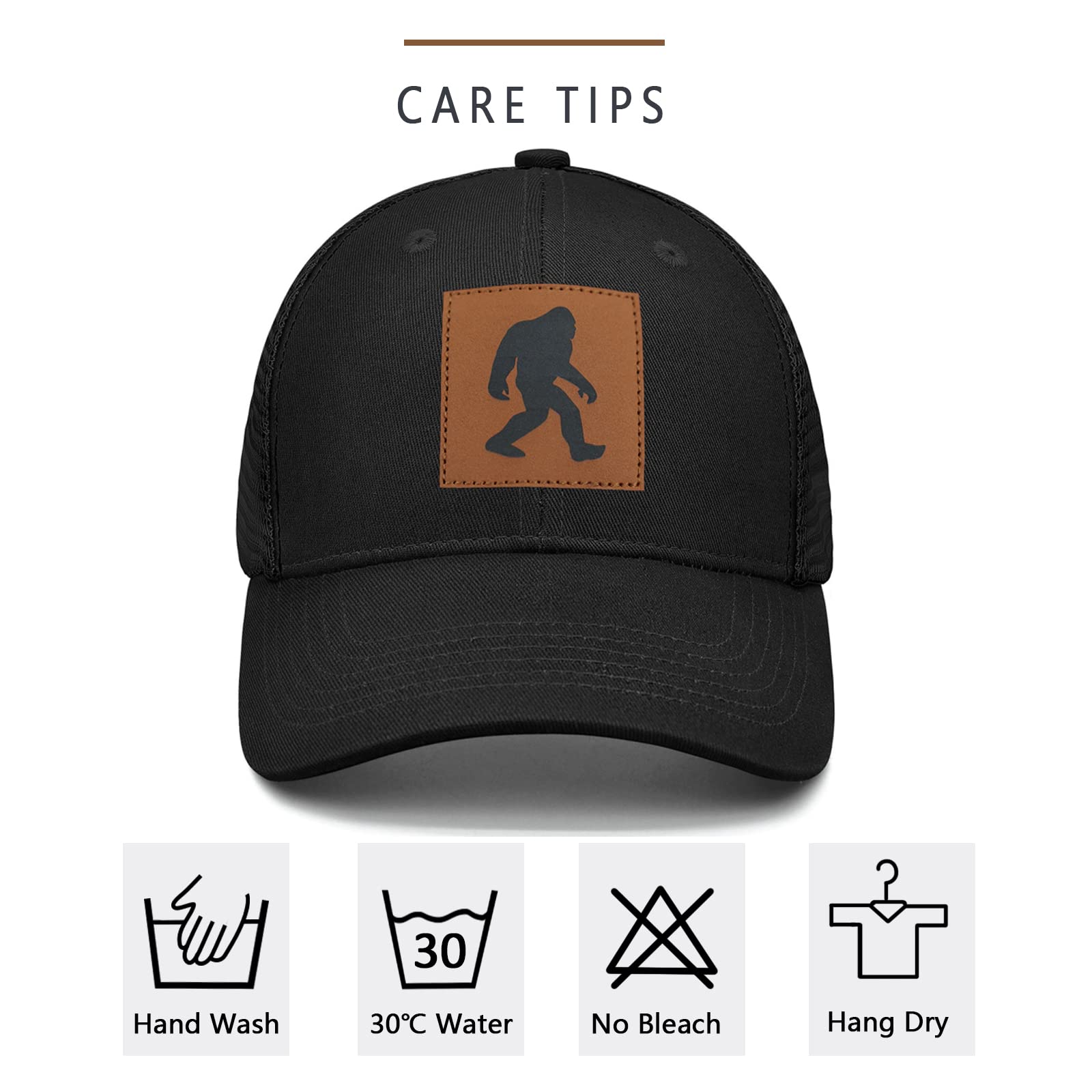 Simocked Bigfoot Hat Sasquatch Trucker Hat Big Foot Gifts Sasquatch Bigfoot Gifts Mesh Snapback Hat for Men