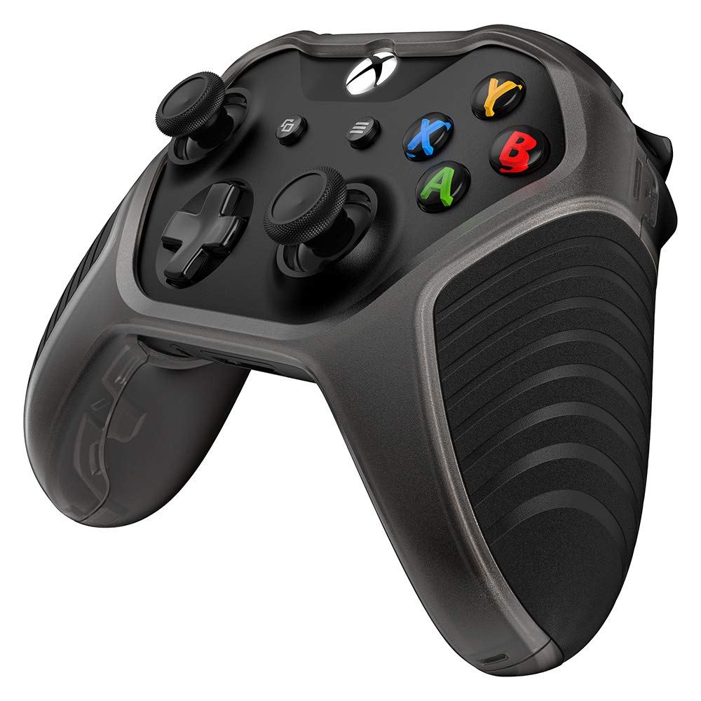 OtterBox Protective Controller Shell for Xbox One Wireless Controllers - Pioneer Dark Web (Trans Fog Black/Black/Silver Metallic)