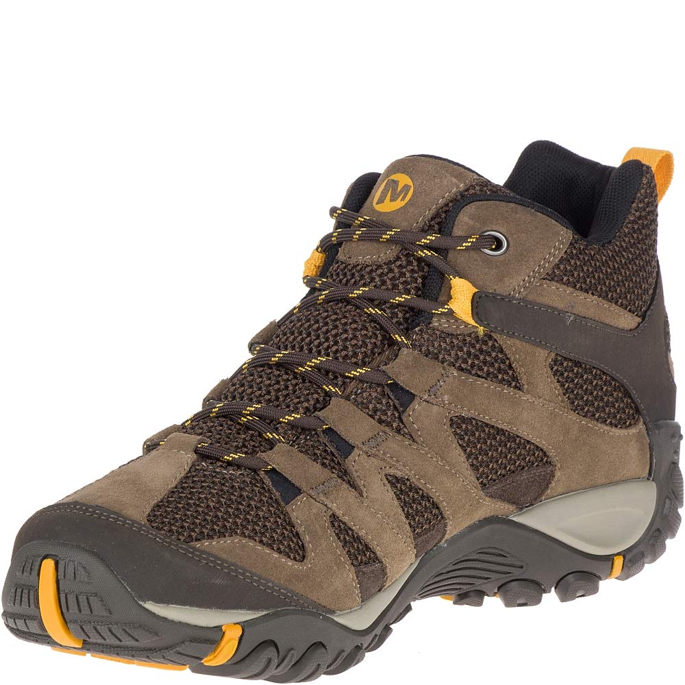 Merrell mens Alverstone Mid Wp Hiking Boot, Merrell Stone, 13 Wide US