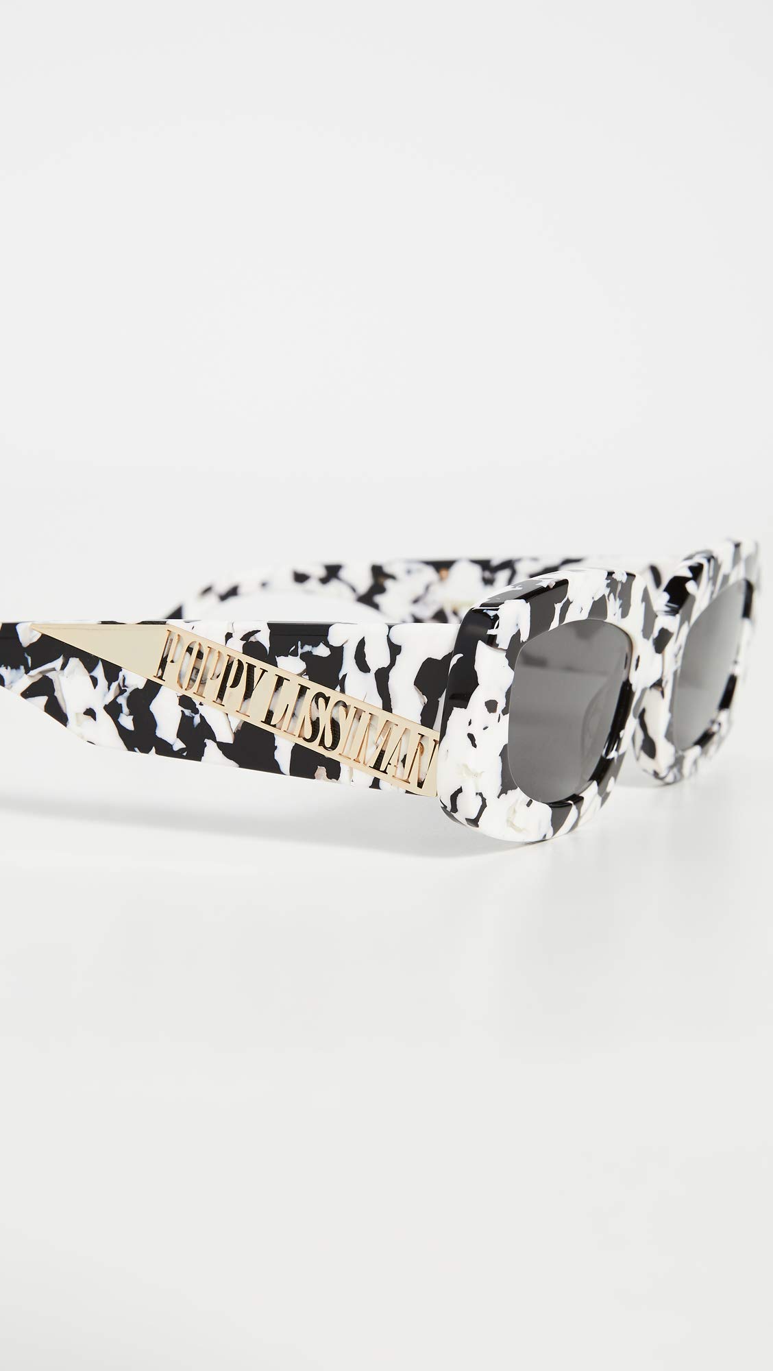 Poppy Lissiman Women's Stevie Sunglasses, Cow, Tan, Black, One Size