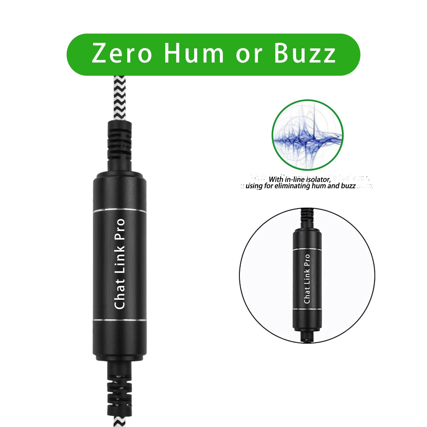 Uberwith HD60 S+ Chat Link Pro Cable Replacement for Elgato HD60 S/S+, HD60 X, HD60PRO Game Capture Card, Party Chat Adapter for Xbox One and PS5, PS4,with in-line Isolator