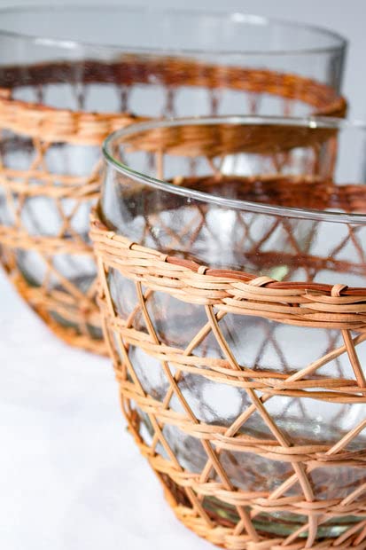 Seagrass Rattan Cage Salad Bowl | Medium