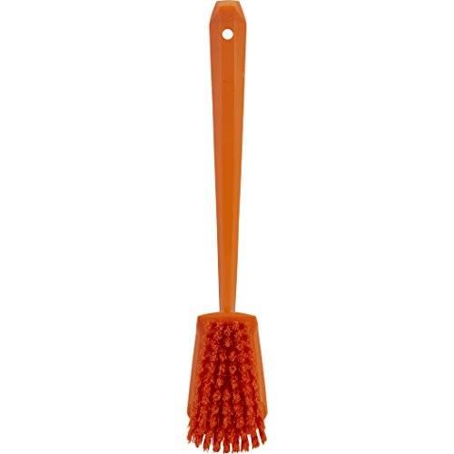 Vikan, Orange Brush,Washing,Stiff,15.75",PP/PBT, 4186