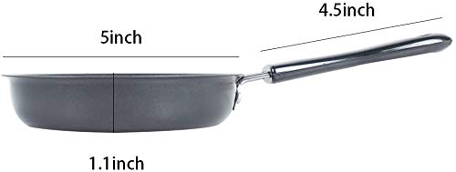 Sun Terriory Frying Pan One Egg Pancake Round Mini Non Stick Fry Pan 4.7-inch mini cast iron skillet