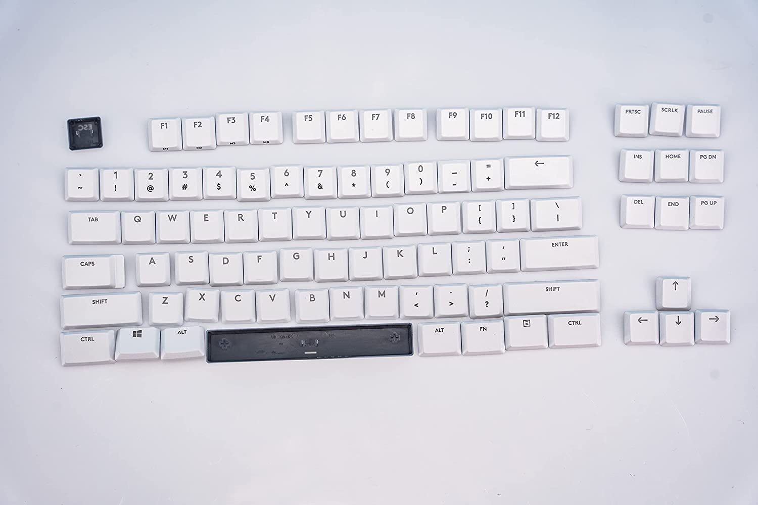wj forG915 Full Set of 109/87 Keycaps Replacement G915/G913/G815/G813 TKL RGB Gaming Mechanical Keyboard (87 Keys White G915)