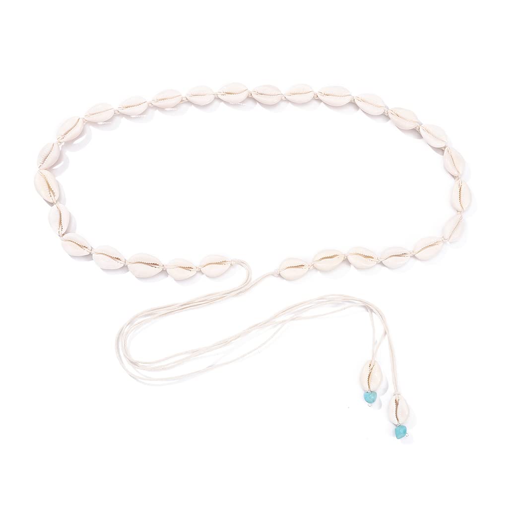 Simsly Puka Shell Waist Chain Boho Body Chain Shells Beach Belly Jewelry for Women and Girls
