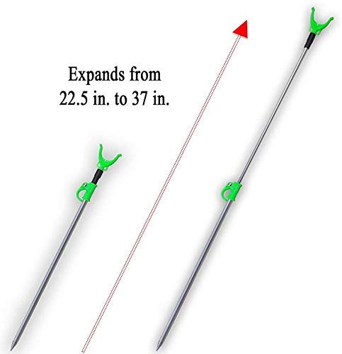 M80 TX WASP Telescopic Fishing Rod and Rod Holder Bank Combo. Compact Design Perfect for Travel. Ideal for Trout, and Medium Sized Fish.